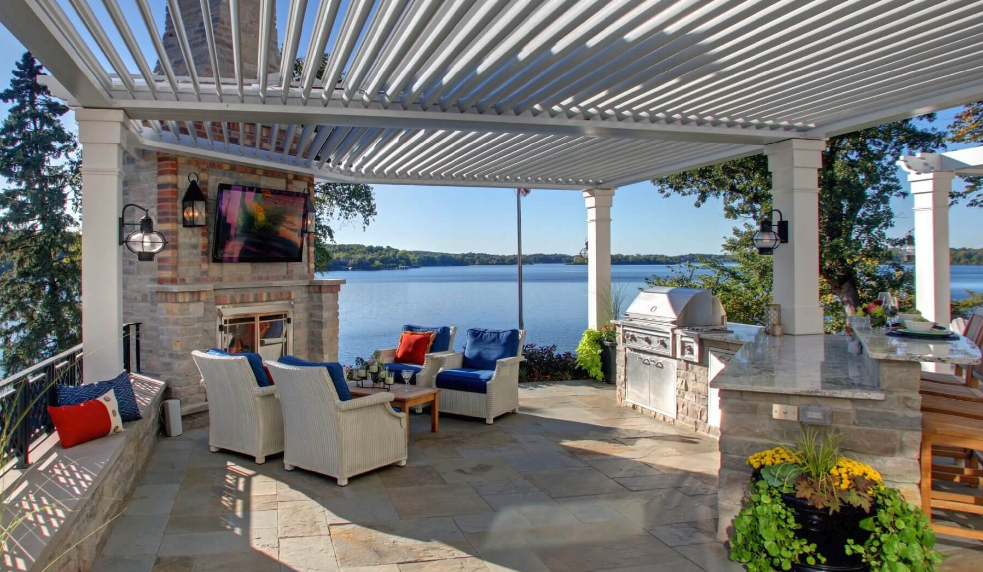 Pergola Pivot 6 XL - Caps & Base | Aluminum Outdoor Systems Chicago